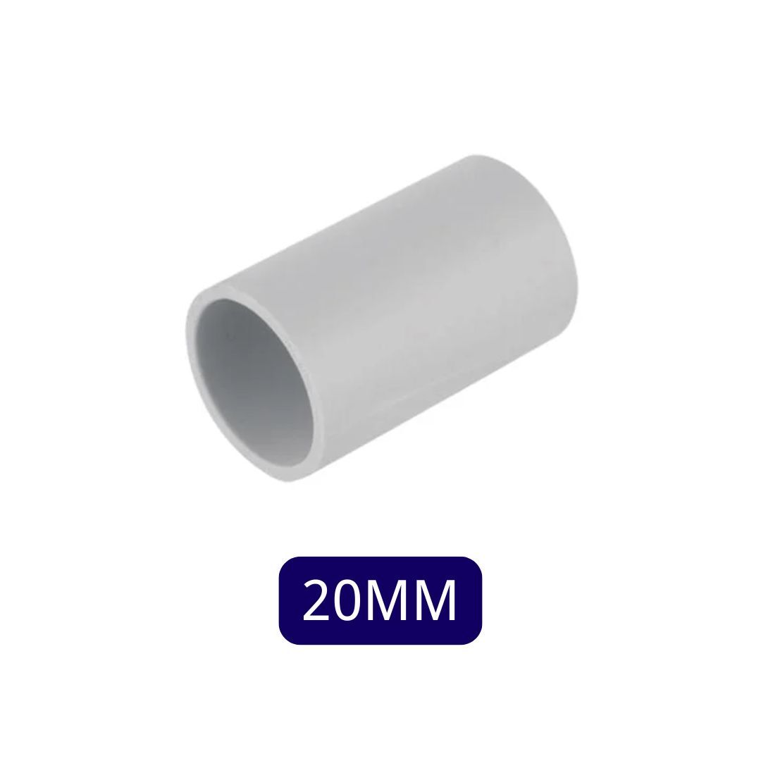 20mm Conduit Couplings, PVC, ea