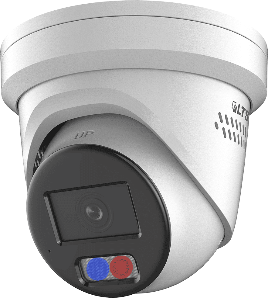 LTS 6MP Hybrid IR with Emerg Light Fixed Turret Network Camera