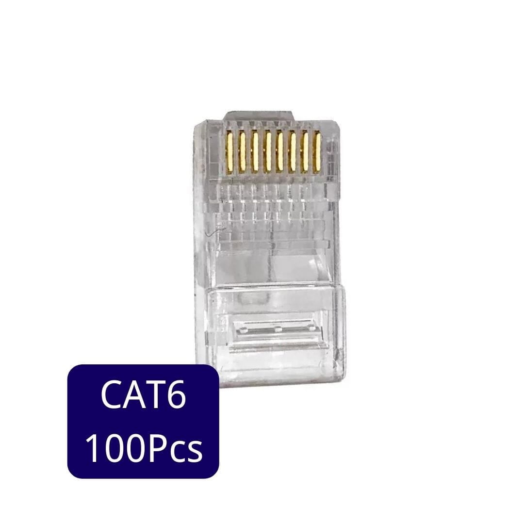 CAT6, RJ45 Connector, 100 Pack