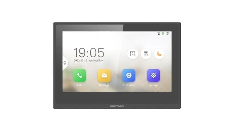 Hikvision Indoor Monitor, 7-inch TFT touch screen, KH6351