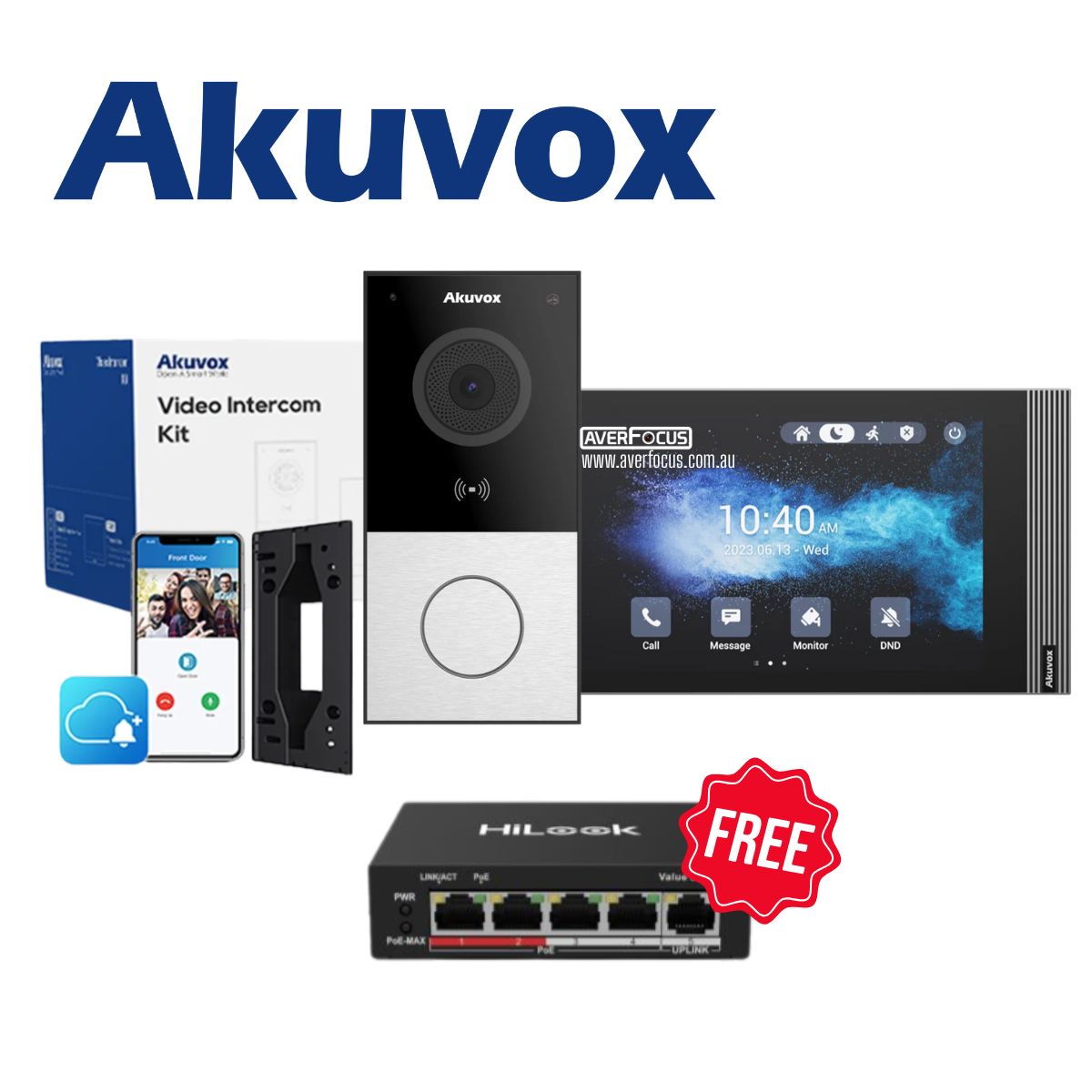 Akuvox IP Intercom Linux Kit (E12S/S562/Angle Bracket)